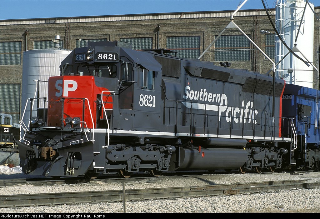 SP 8621, EMD SD45, NEW MK SD40M-2 rebuild, at BRC Clearing Yard